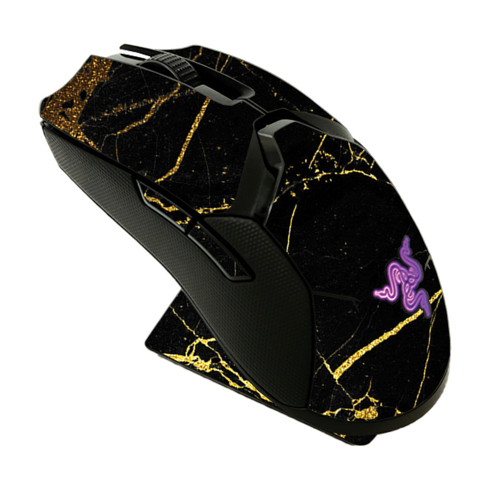 Black Gold Marble Skin For Razer Viper Ultimate — MightySkins