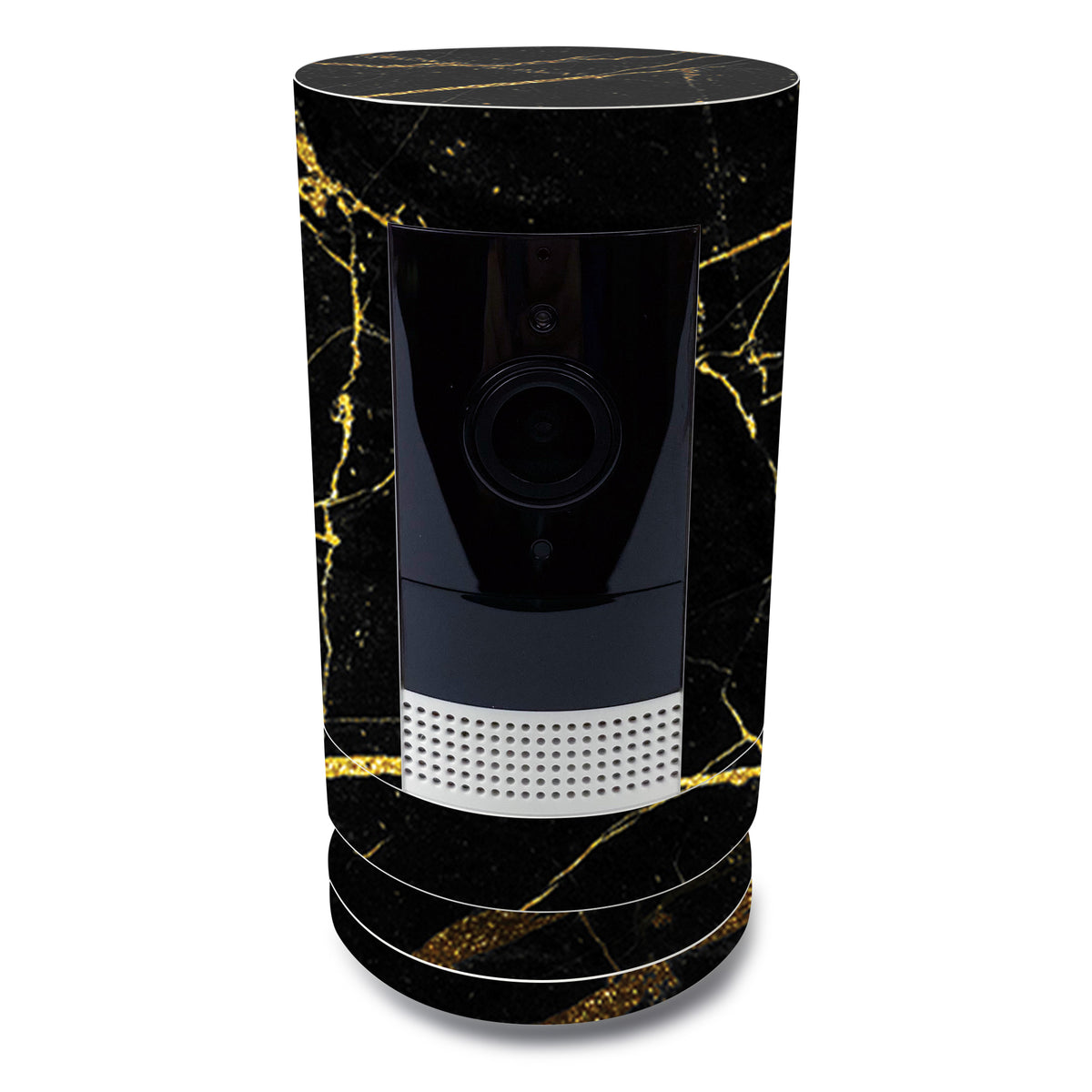 Black Gold Marble Skin For Ring Stick Up Cam Battery — MightySkins