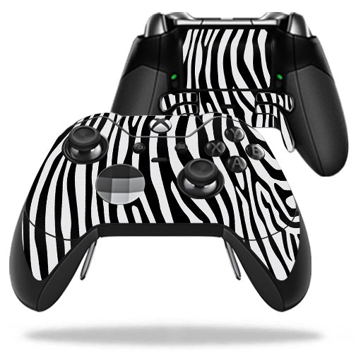 Black Zebra Skin For Microsoft Xbox One Elite Controller — MightySkins