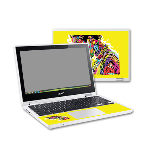 Black And Yellow Skin For Chromebook R11 — MightySkins