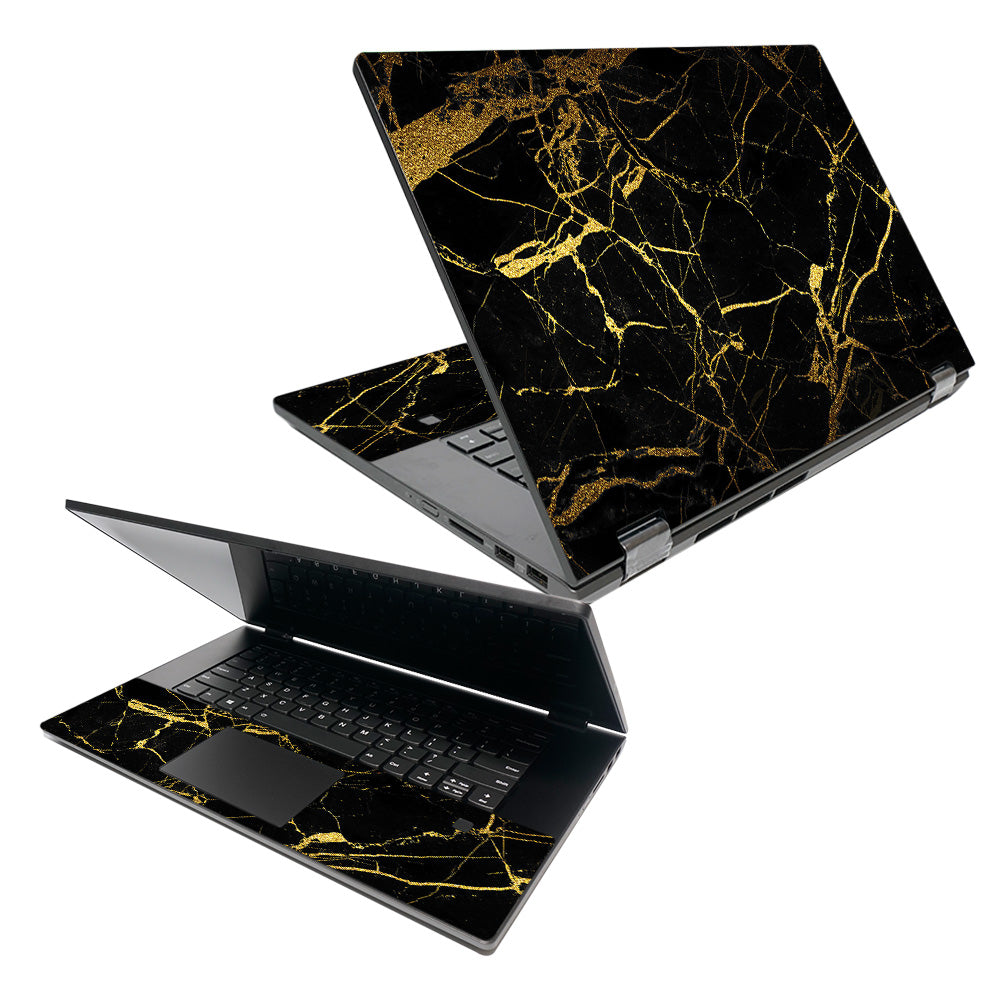 Black Gold Marble Skin For IdeaPad C340 15" (2019) — MightySkins