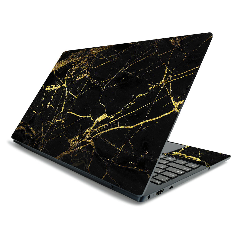 Black Gold Marble Skin For IdeaPad S540 15" (2019) — MightySkins