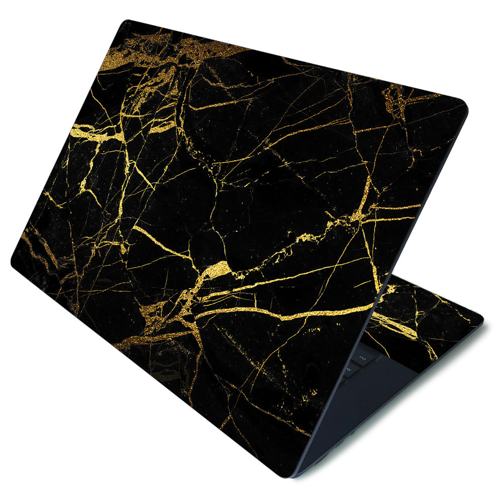 Black Gold Marble Skin For Surface Laptop 3 15" — MightySkins