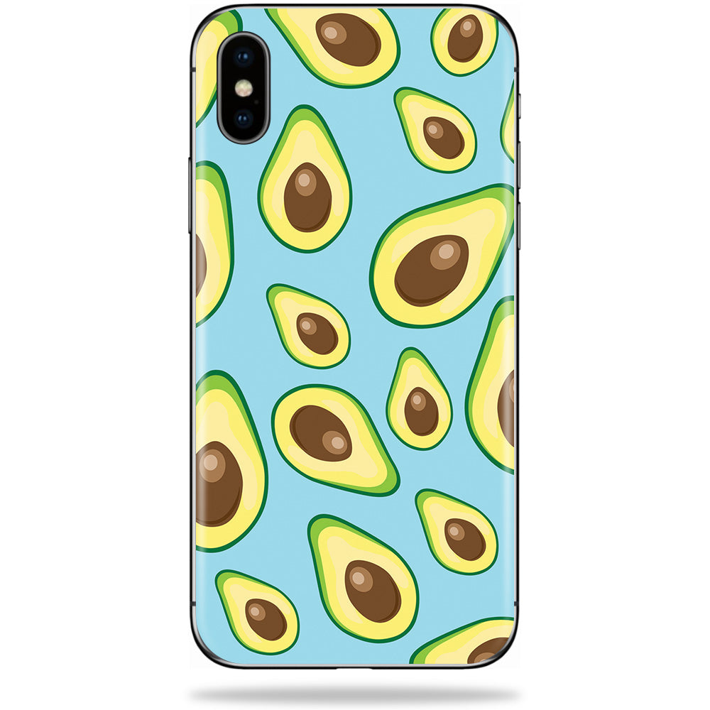 Blue Avocados Skin For Apple iPhone X — MightySkins