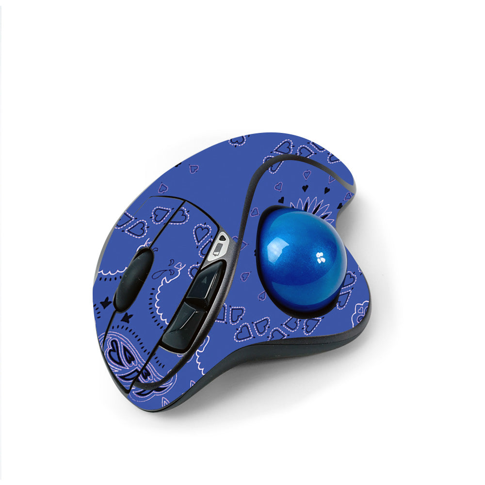 Blue Bandana Skin For Logitech M570 Wireless Trackball Mouse — MightySkins