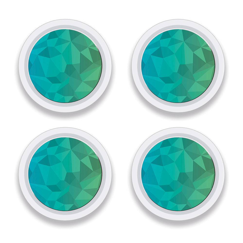 Blue Green Polygon Skin For Apple AirTag (Original) 4 Pack of Skins ...