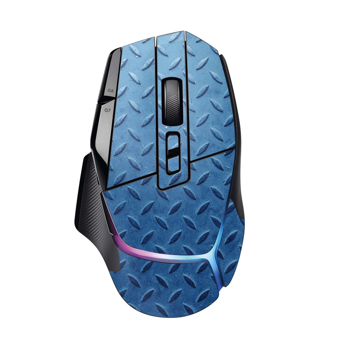Blue Gridiron Skin For Logitech G502 X Plus — MightySkins