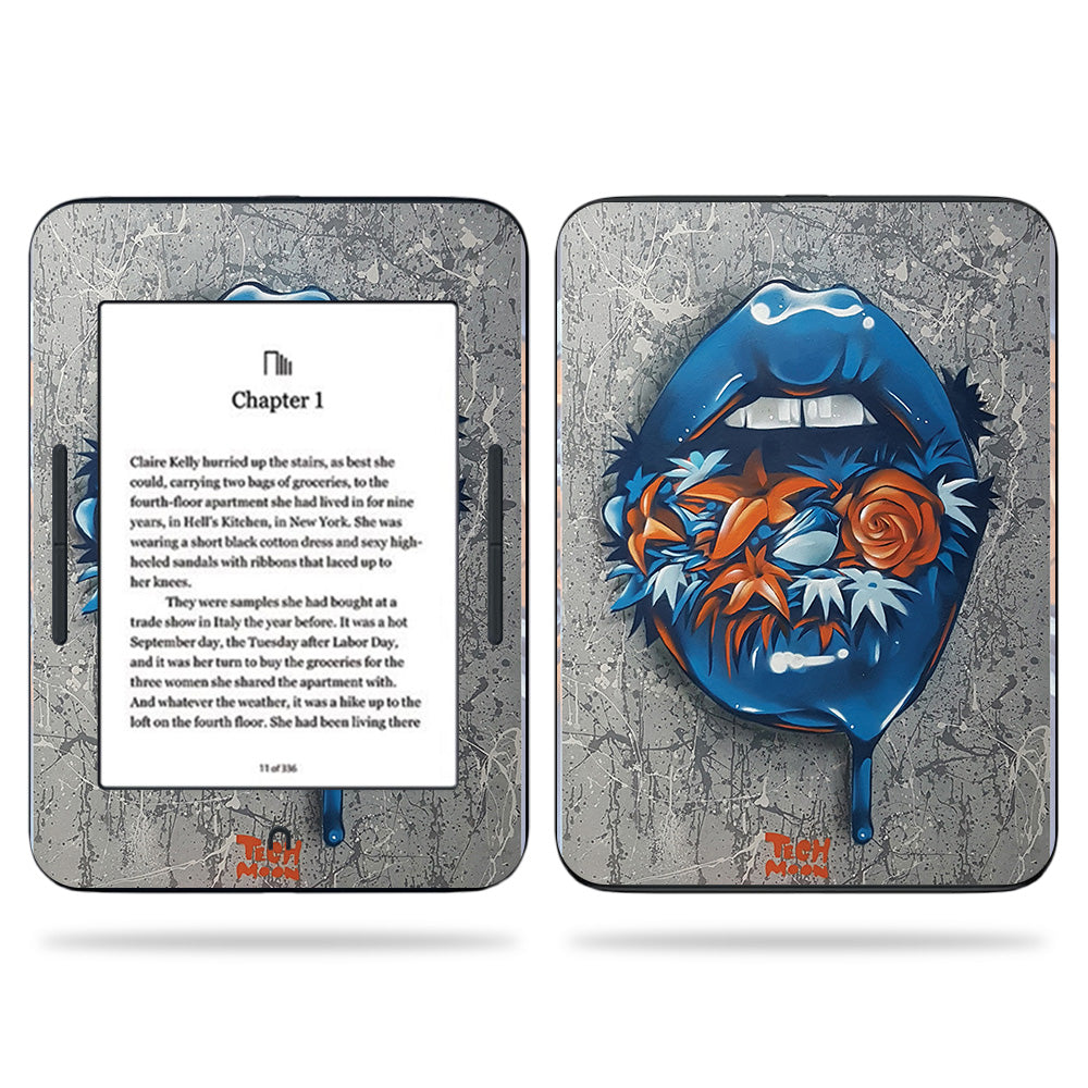 Blue Lips Skin For Barnes & Noble NOOK GlowLight 3 (2017) — MightySkins