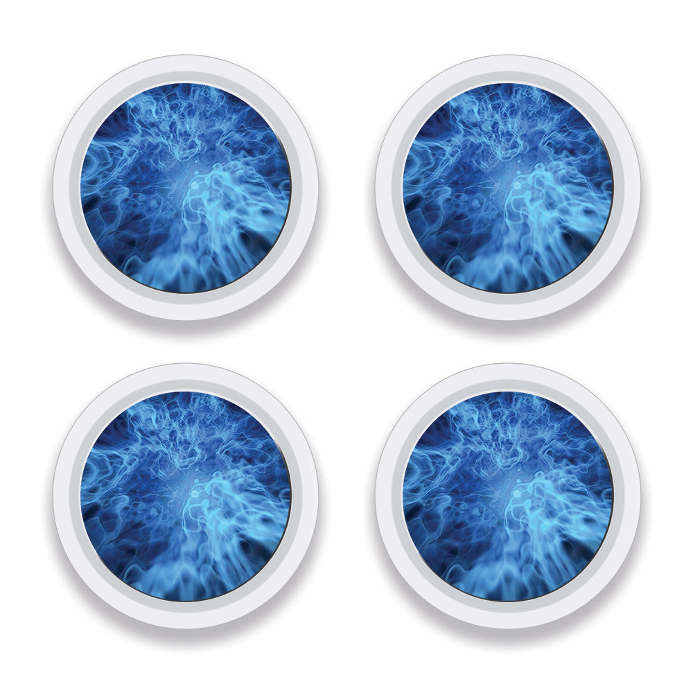 Blue Mystic Flames Skin For Apple AirTag (Original) 4 Pack of Skins ...
