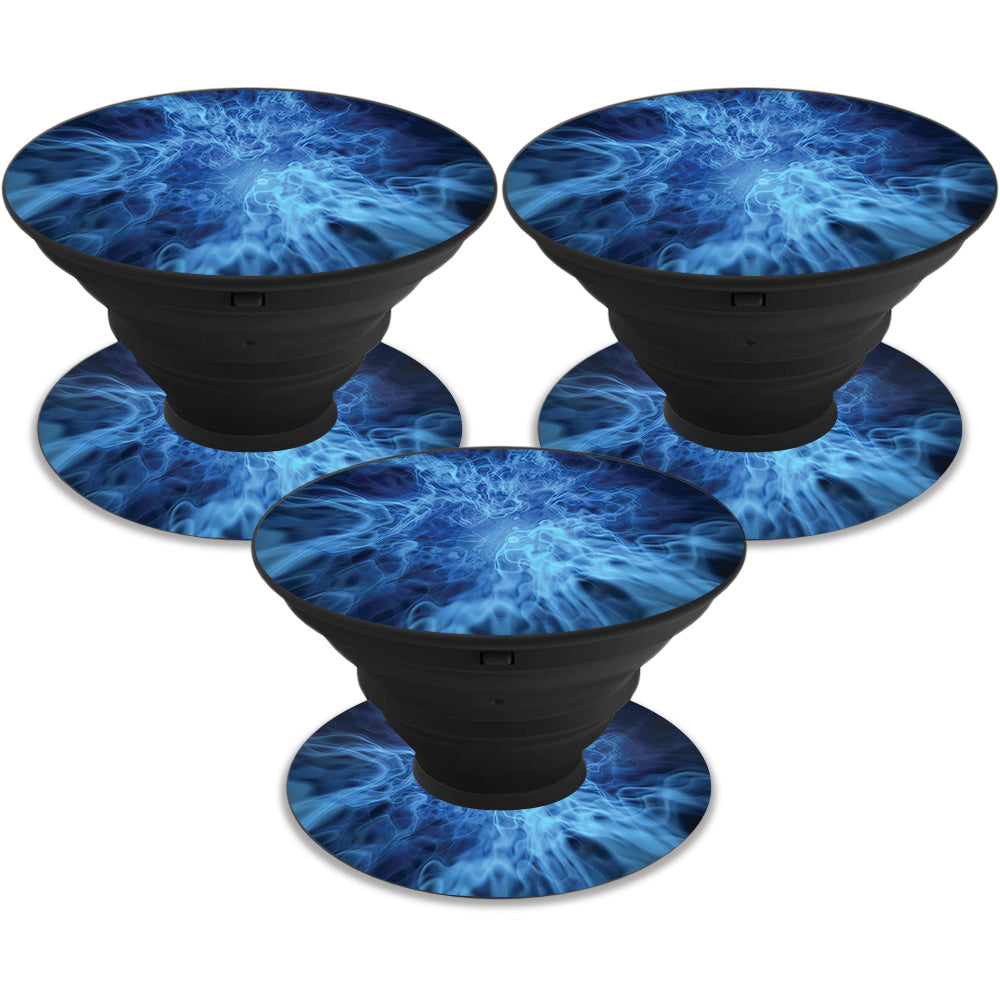 Blue Mystic Flames Skin For PopSocket PopSocket — MightySkins