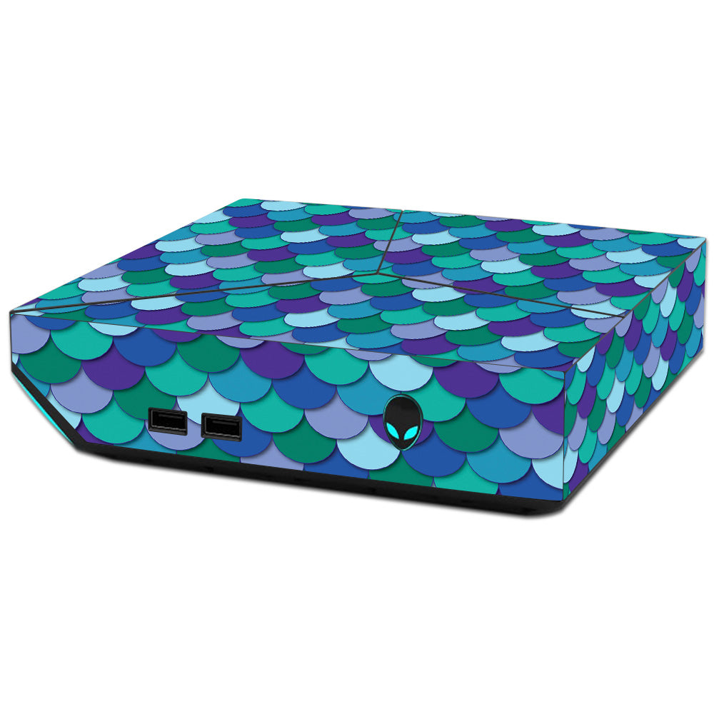 Blue Scales Skin For Alienware Steam Machine — MightySkins