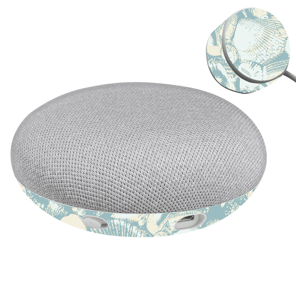 Blue Seashells Skin For Google Home Mini — MightySkins