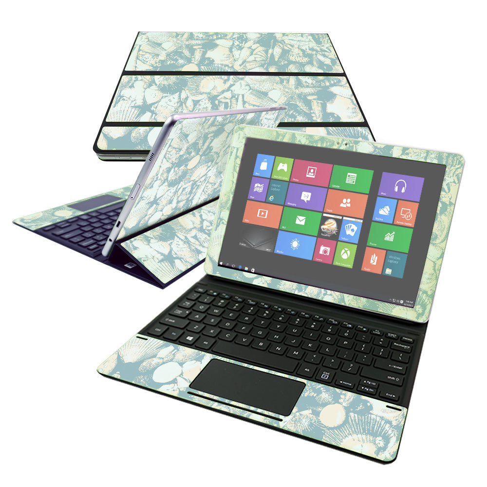 Blue Seashells Skin For Samsung Galaxy Book 10.6" — MightySkins