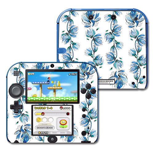Blue Vines Skin For Nintendo 2DS — MightySkins