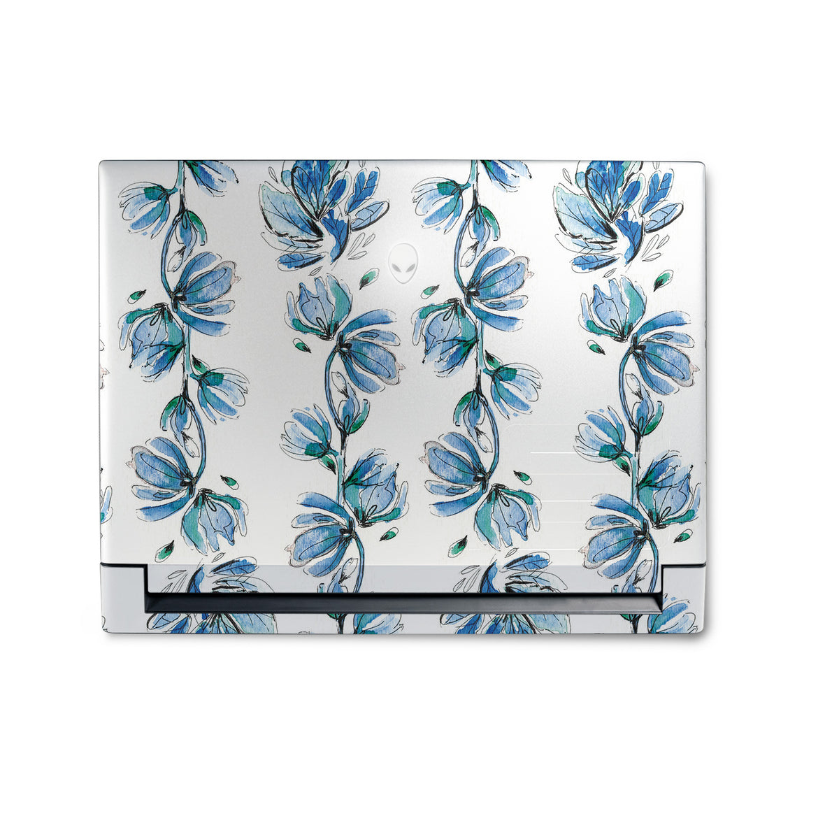 Blue Vines Skin For Alienware M18 R1 (2023) Laptop — MightySkins