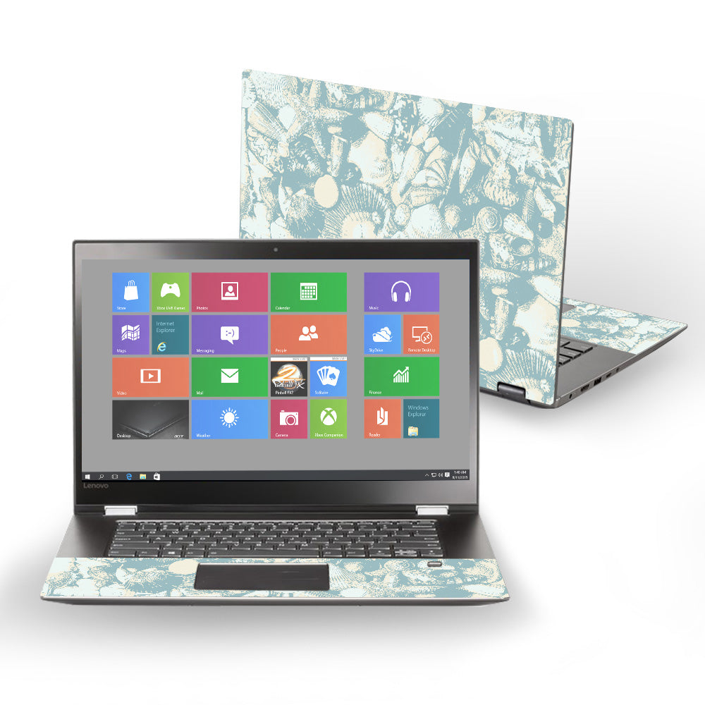 Blue Seashells Skin For Flex 5 15" (2017) — MightySkins