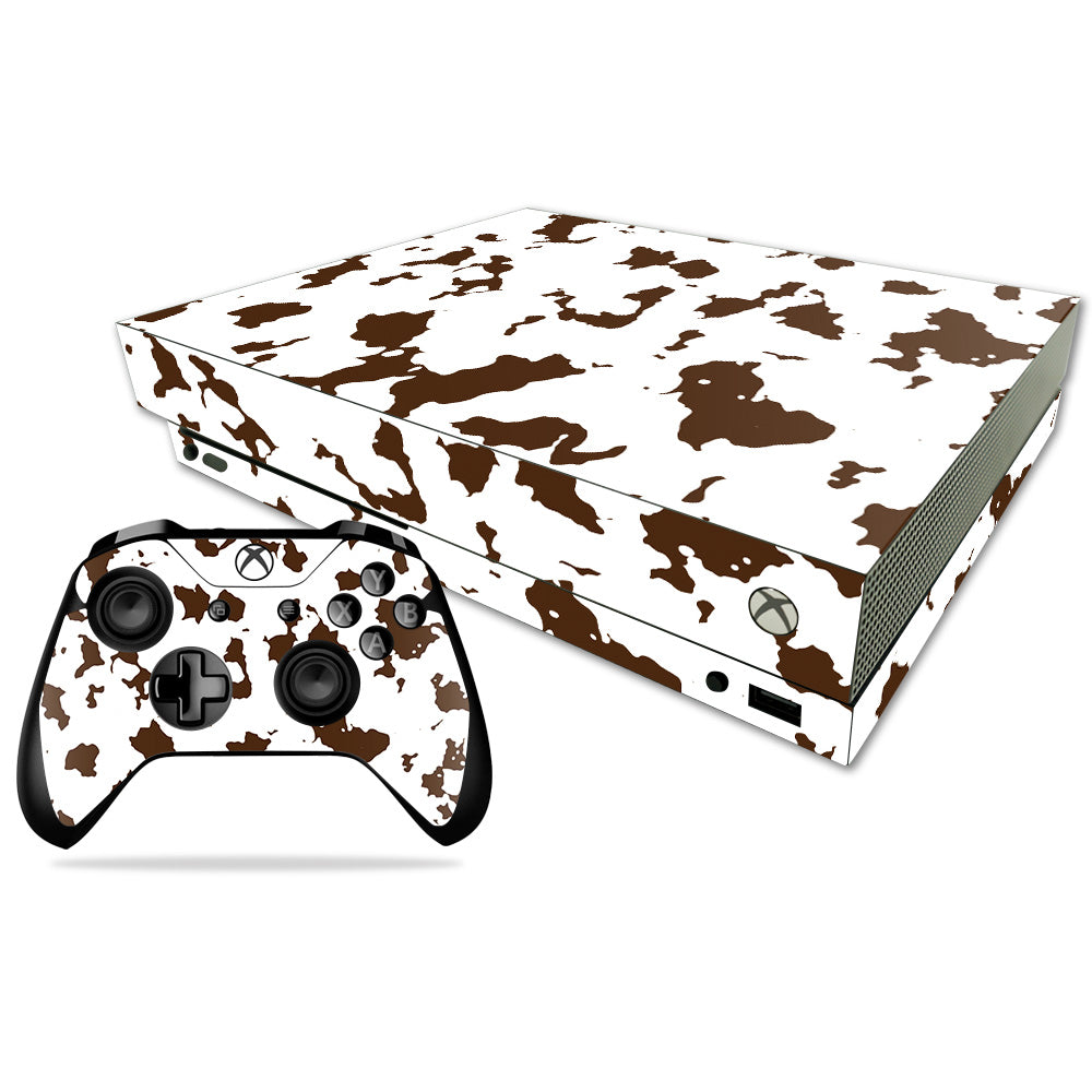 Brown Cow Skin For Microsoft Xbox One X — MightySkins
