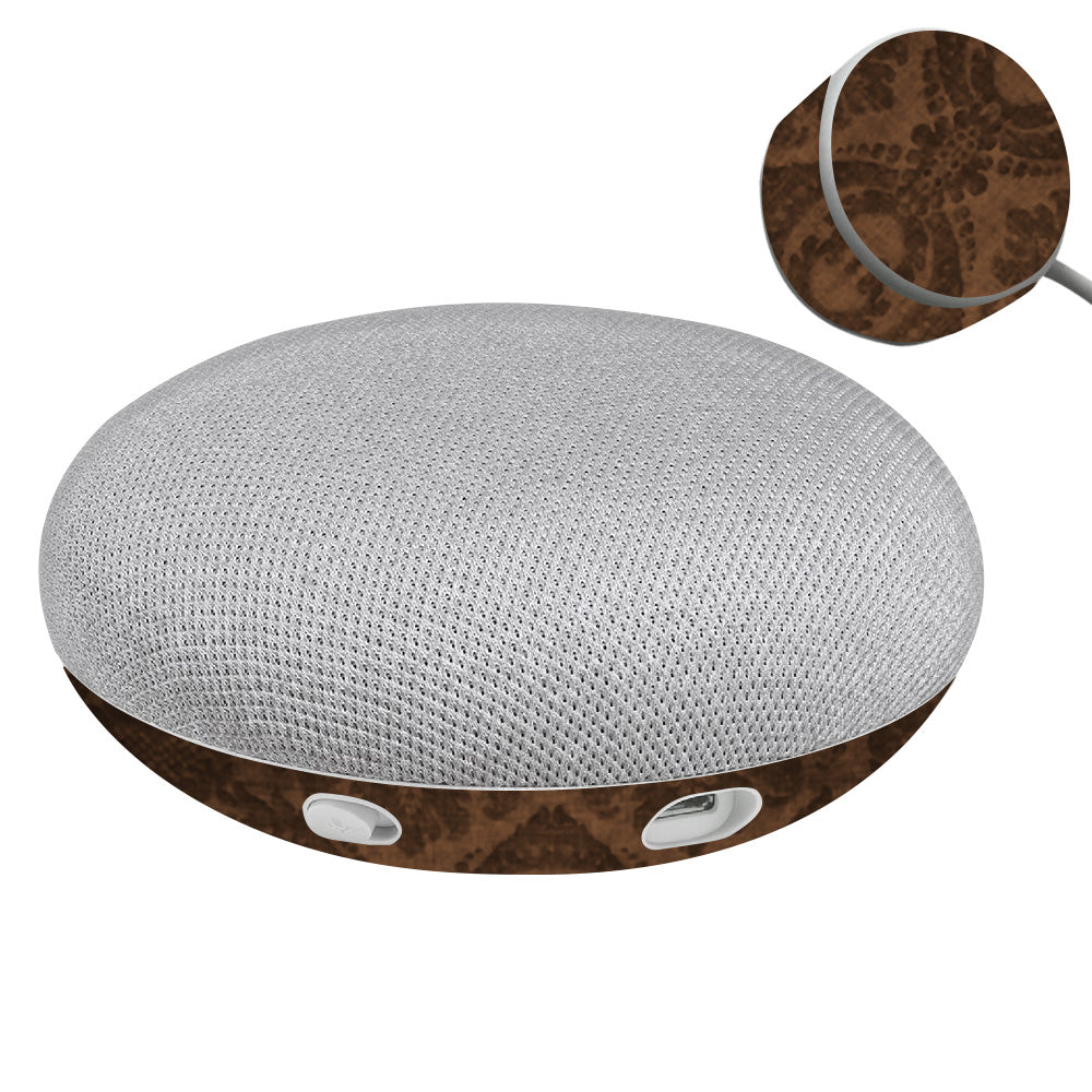 Brown Linen Skin For Google Home Mini — MightySkins