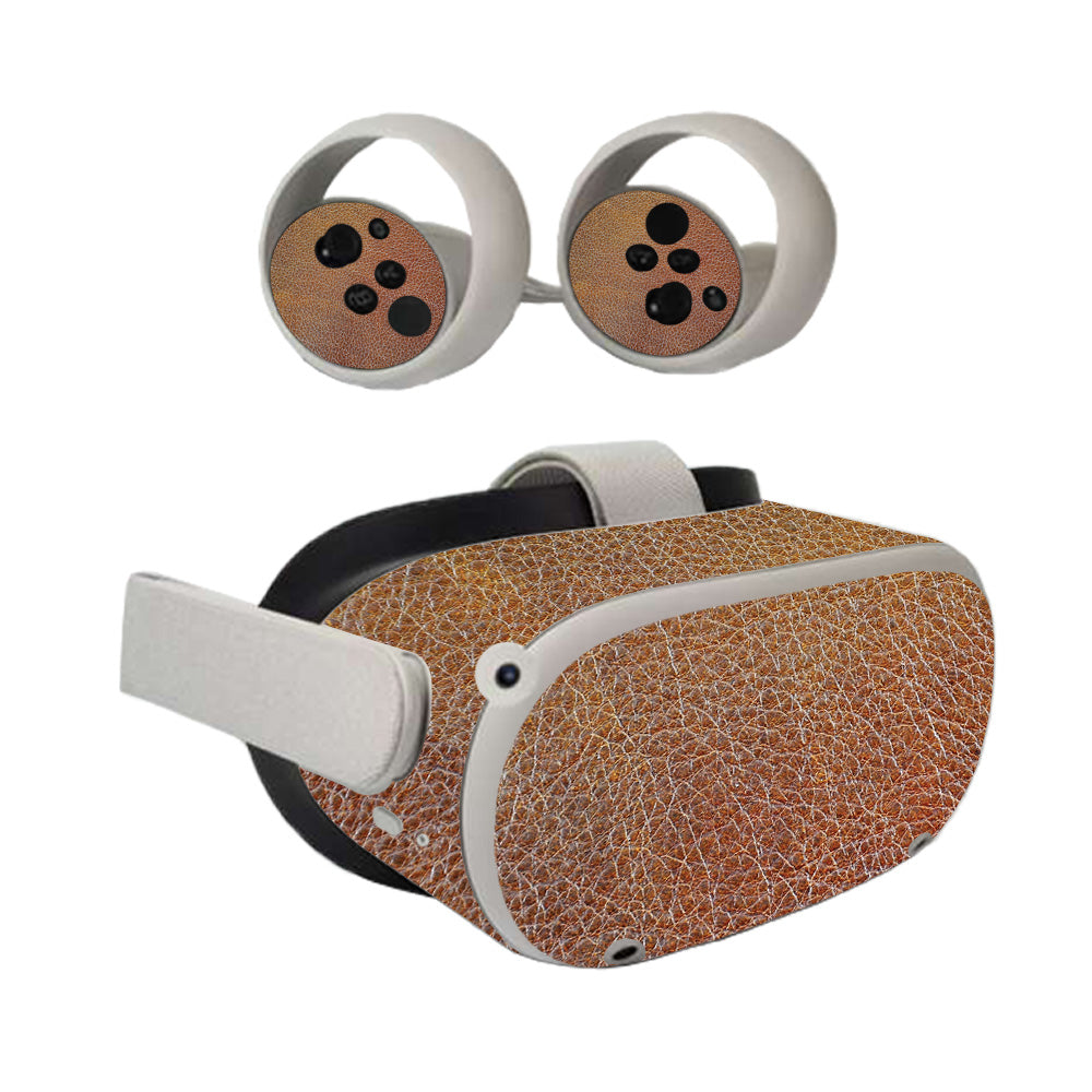 Brown Pleather Skin For Oculus Quest 2 — MightySkins