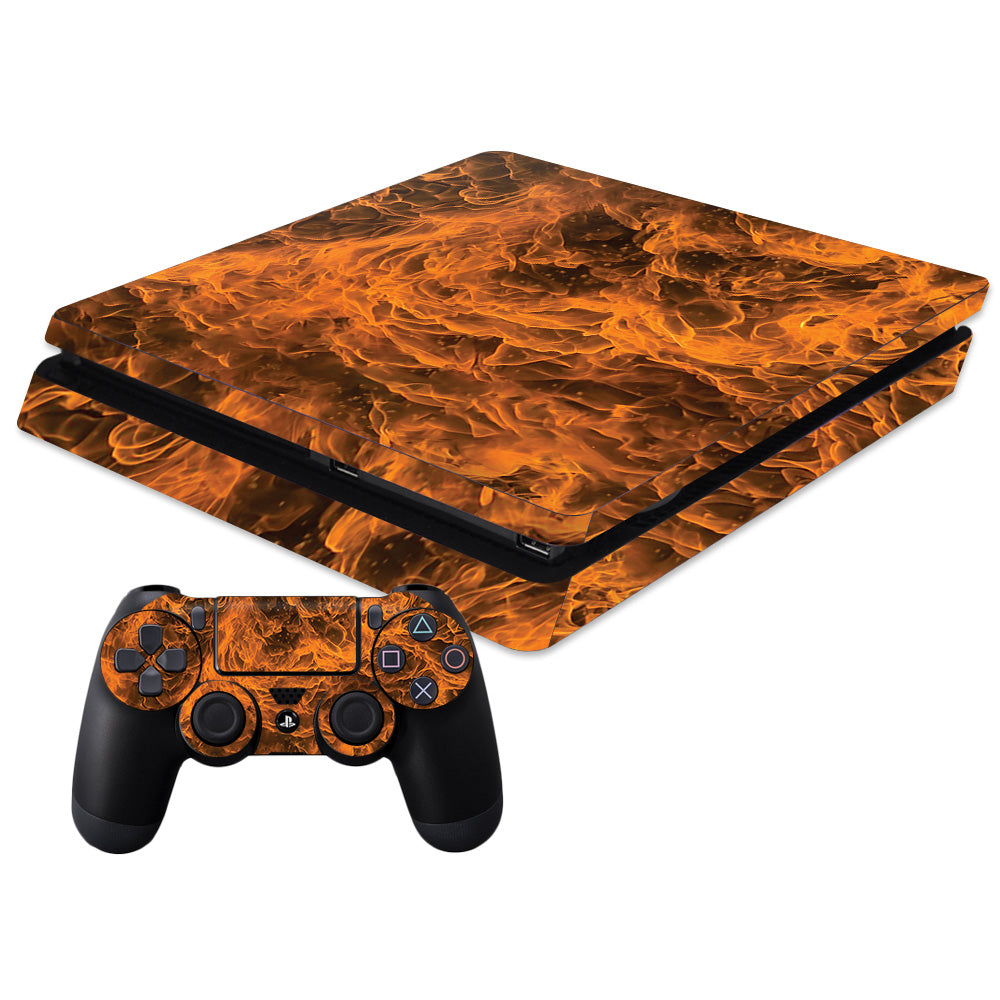 Burning Up Skin For Sony PS4 Slim & Controller Combo — MightySkins