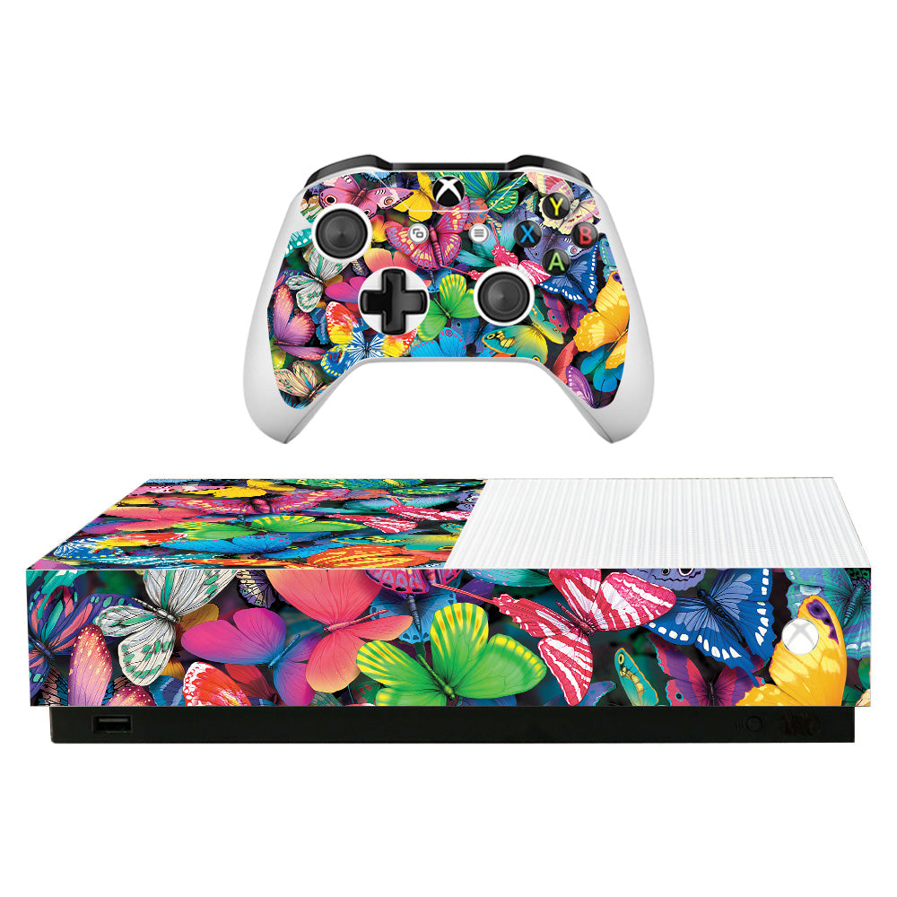 Butterfly Party Skin For Microsoft Xbox One S All-Digital Edition ...