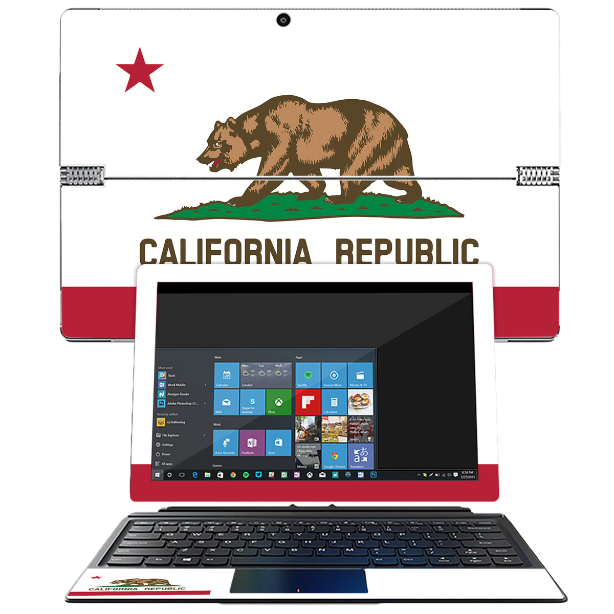 California Flag Skin For MIIX 510 12.2" — MightySkins