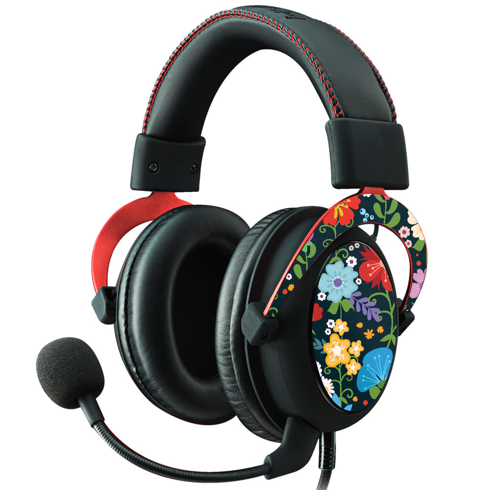 Cartoon Bloom Skin For Kingston Kingston HyperX Cloud II Gaming Headset ...