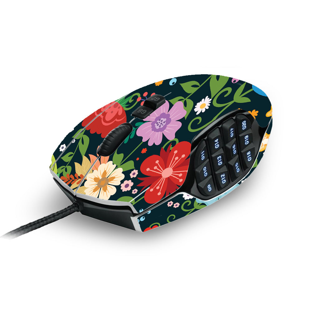Cartoon Bloom Skin For Logitech G600 MMO Gaming Mouse — MightySkins