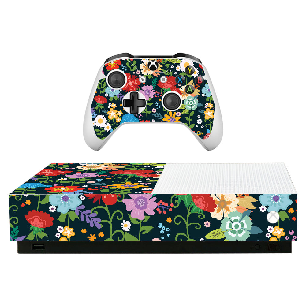 Cartoon Bloom Skin For Microsoft Xbox One S All-Digital Edition ...