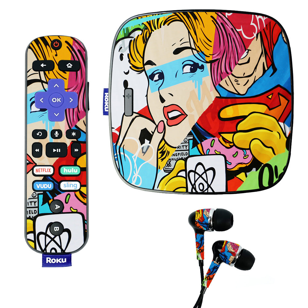 Cartoon Mania Skin For Roku Ultra — MightySkins