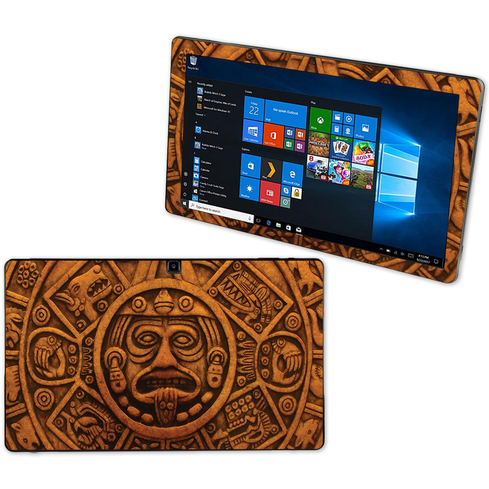 Carved Aztec Skin For NuVision Supreme 1001 Tablet — MightySkins