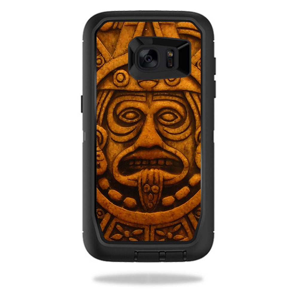 Carved Aztec Skin For OtterBox Defender Galaxy S7 Edge Case — MightySkins