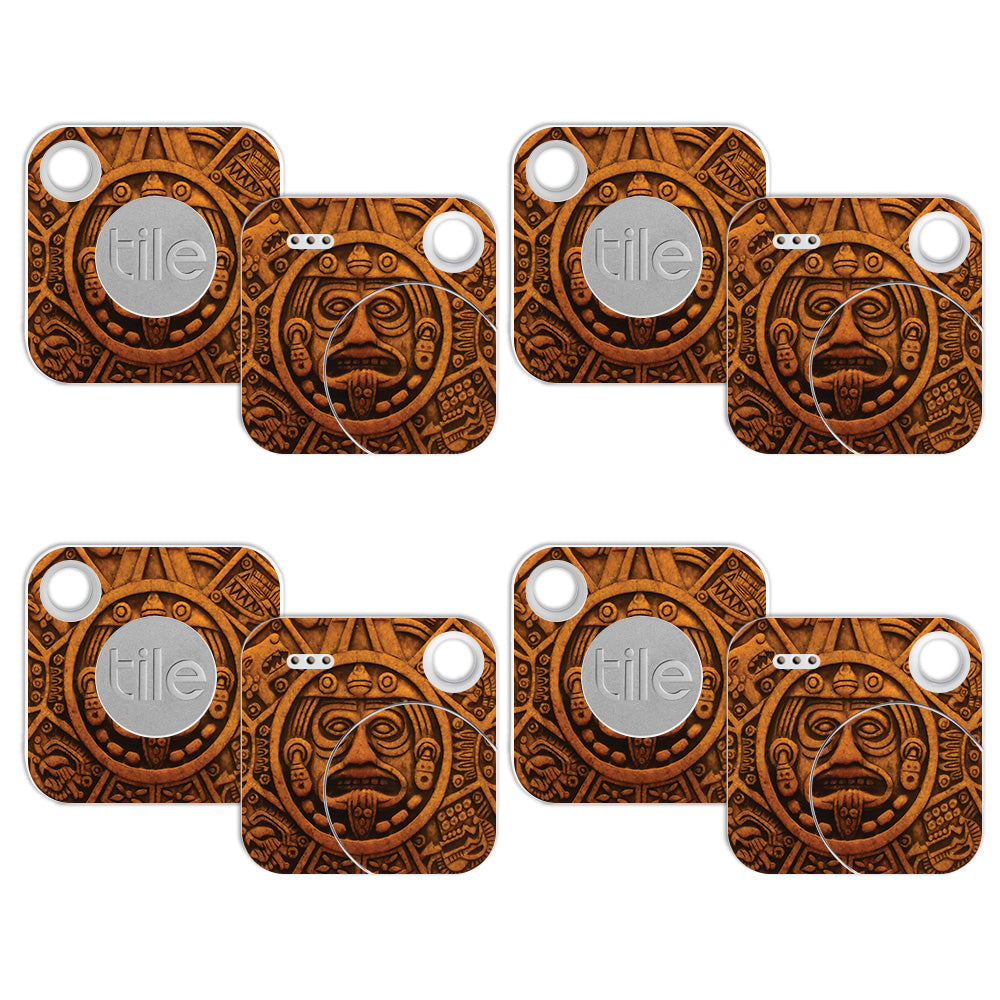 Carved Aztec Skin For Tile Mate w/ Replaceable Battery 2018 4 Pack ...
