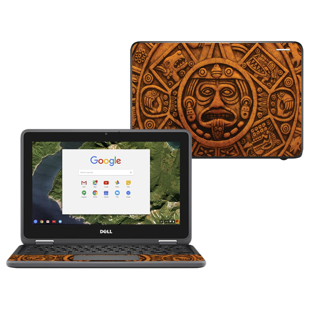 Carved Aztec Skin For Chromebook 11" 3180 — MightySkins