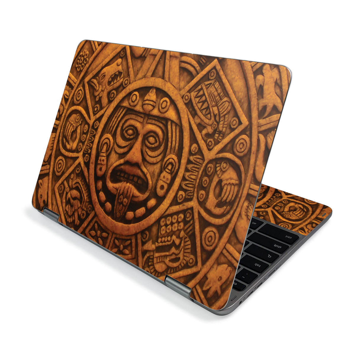 Carved Aztec Skin For Chromebook Plus V2 12" (2019) — MightySkins