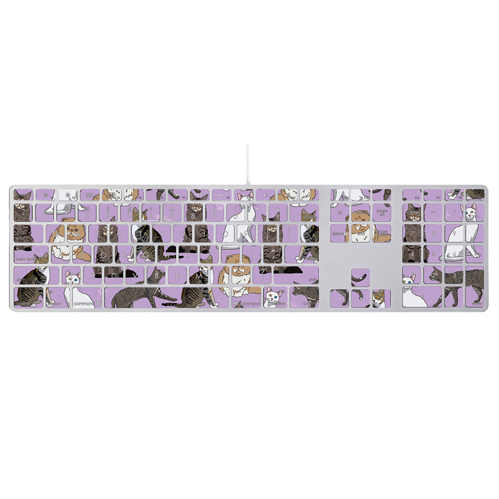 Cat Chaos Skin For Apple Keyboard with Keypad MB110LL/B — MightySkins