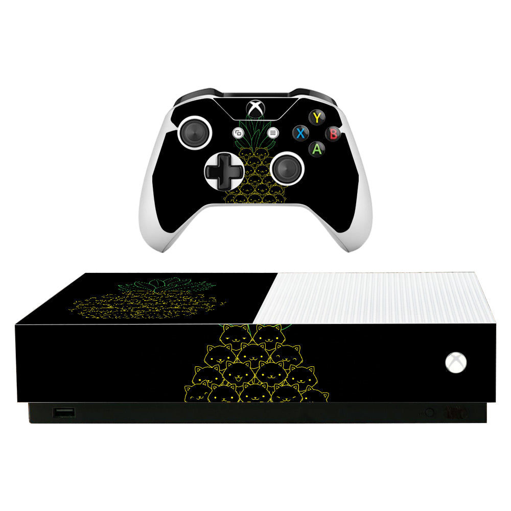 Cat Pineapple Skin For Microsoft Xbox One S All-Digital Edition ...