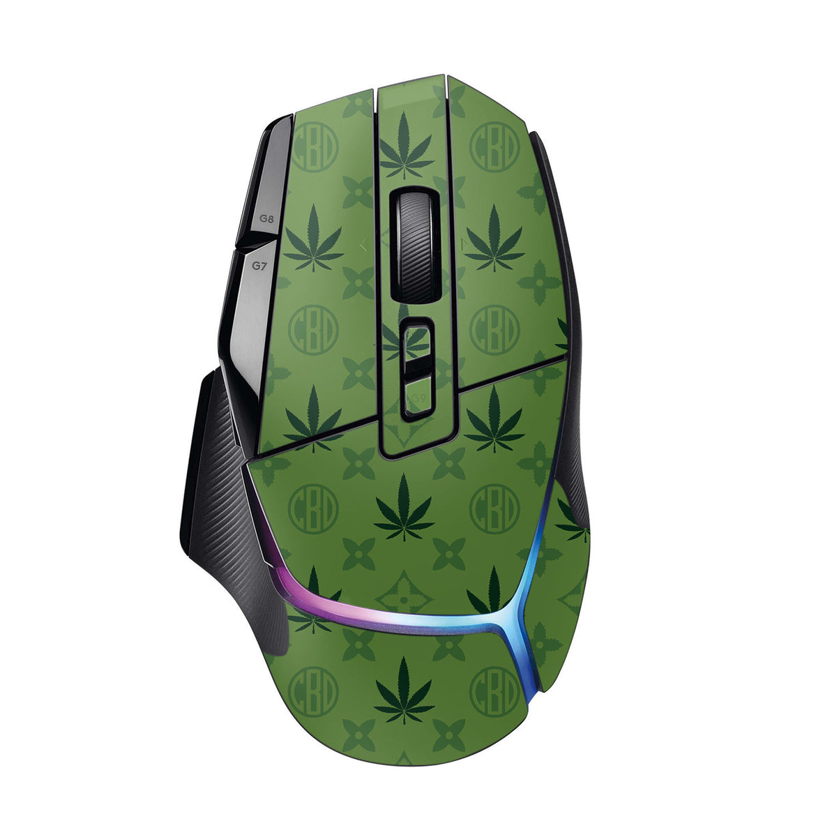 Cbd Green Skin For Logitech G502 X Plus — MightySkins