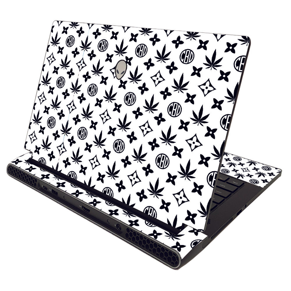 Cbd Black Skin For Alienware M15 R5 & M15 R6 (2021) Laptop — MightySkins
