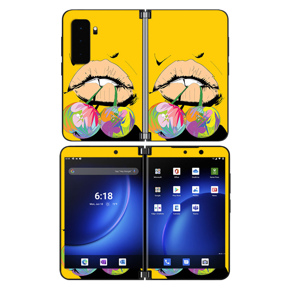 Cherries Skin For Microsoft Surface Duo 2 — MightySkins