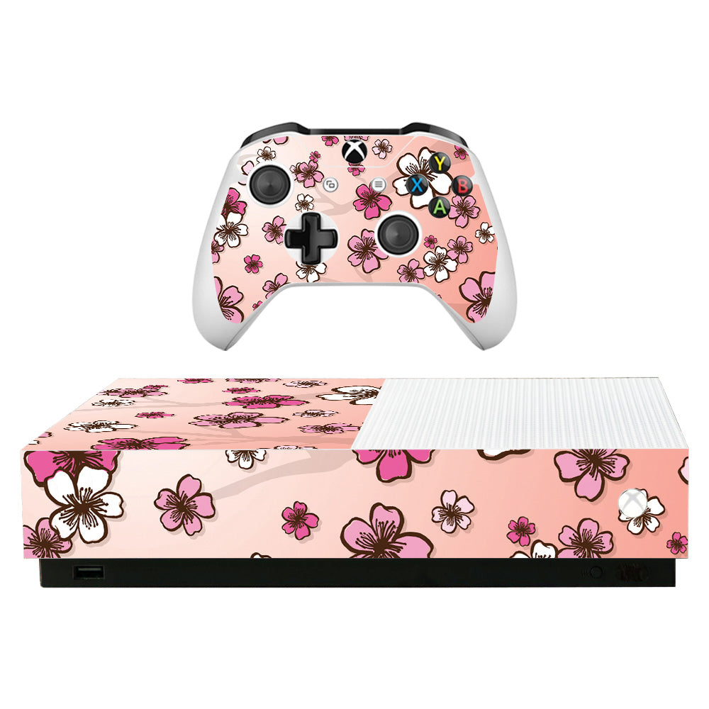 Cherry Blossom Skin For Microsoft Xbox One S All-Digital Edition ...