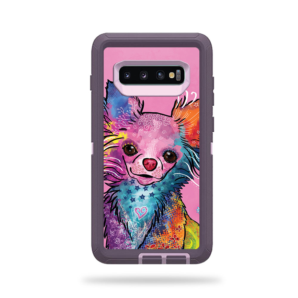 Chihuahua Rainbow Skin For Otterbox Defender Galaxy S10+ — MightySkins