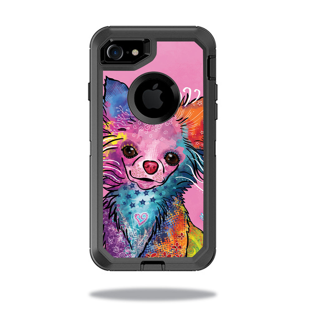 Chihuahua Rainbow Skin For OtterBox Defender iPhone SE (2020) / 7 / 8 ...