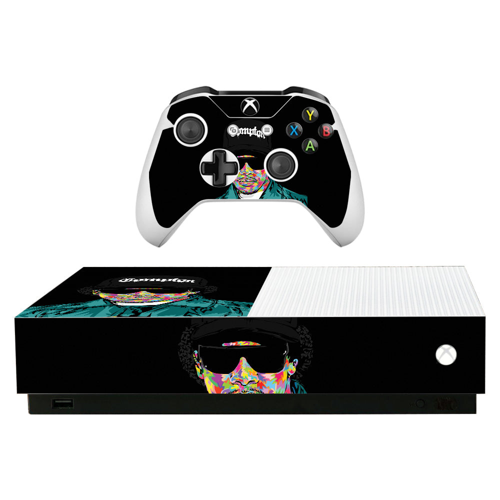Compton Skin For Microsoft Xbox One S All-Digital Edition — MightySkins