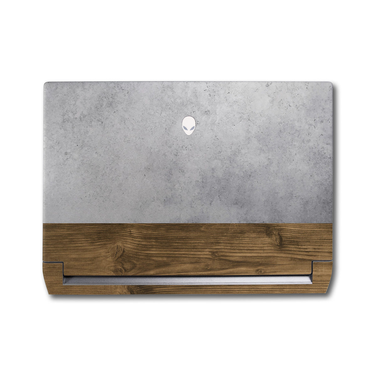 Concrete Wood Skin For Alienware M17 R5 (2022) Laptop — MightySkins