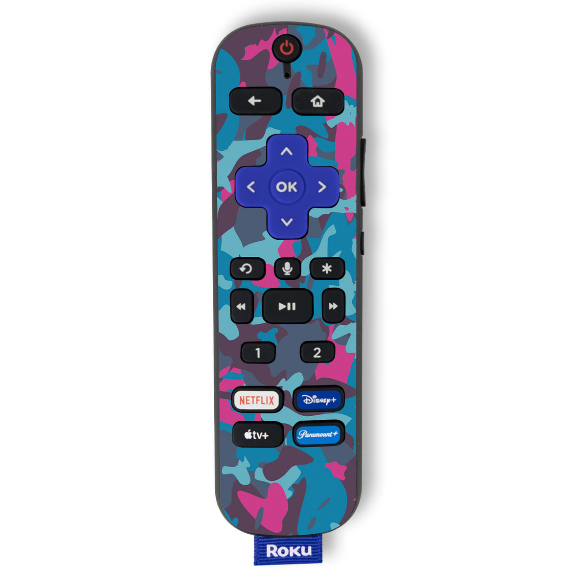 Cool Blue Pink Camo Skin For Roku Voice Remote Pro — MightySkins