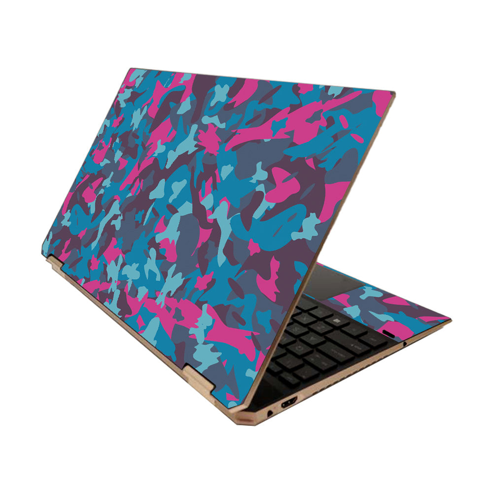 Cool Blue Pink Camo Skin For HP Spectre x360 15" (2020) Laptop ...