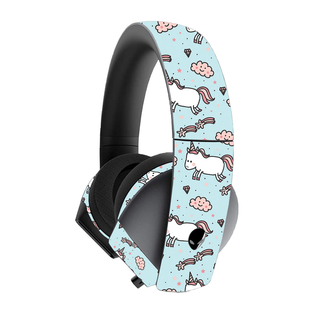 Cute Unicorns Skin For Alienware 7.1 Gaming Headset — MightySkins