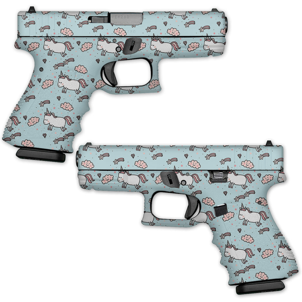 Cute Unicorns Skin For Gun Wraps Pistol — MightySkins