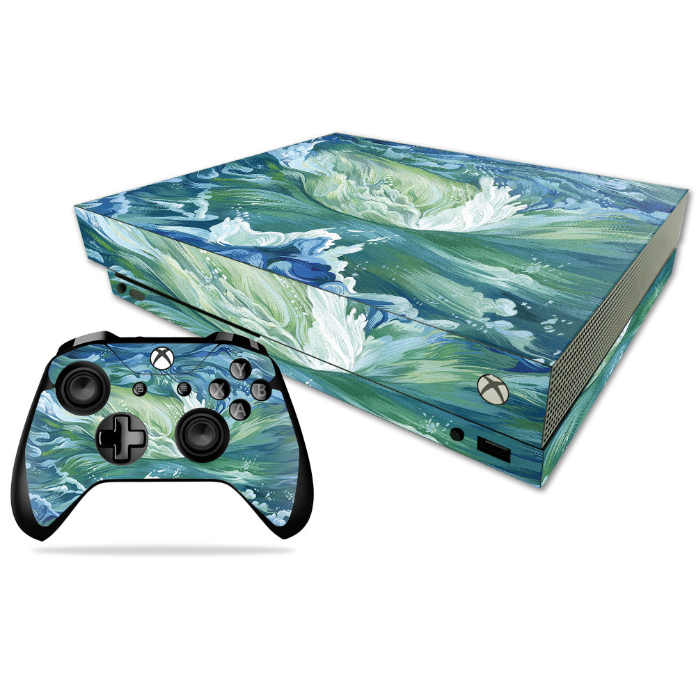 Cyclone Wave Skin For Microsoft Xbox One X — MightySkins